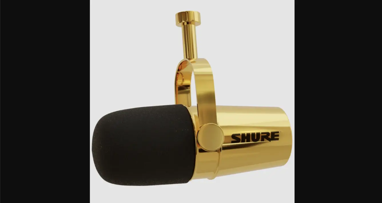 24K Gold SHURE MV57 Microphone by Goldgenie - Goldgenie Official Blog