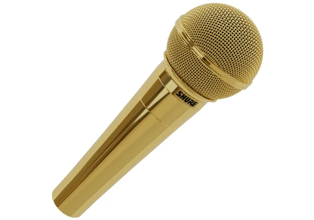 Goldgenie’s 24k Gold Plated Shure SM58: When Iconic Sound Meets Bling ...