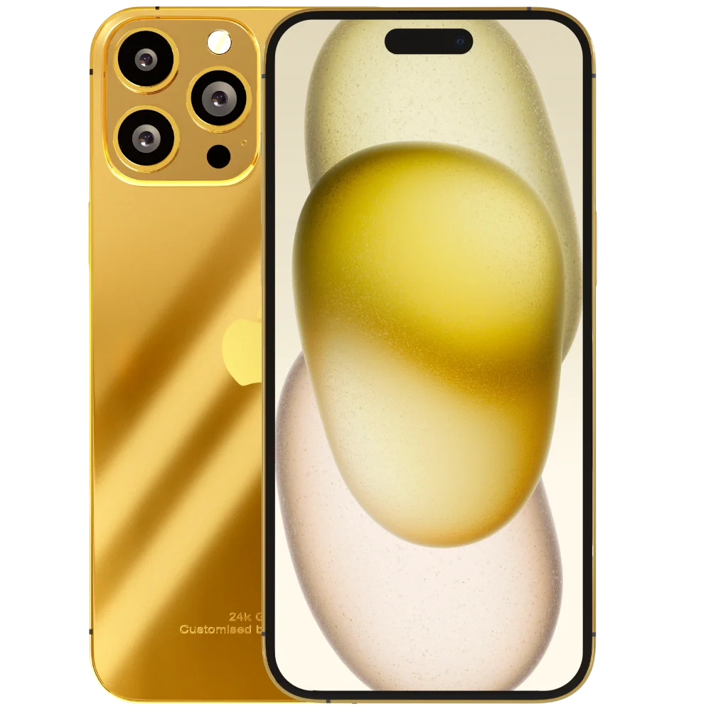 24k Gold iPhone 15 luxury Pro Pro Max - Goldgenie