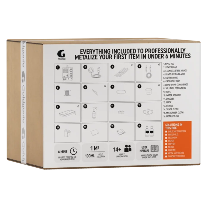 Gold Plating Kit GPRO 900 with Gold Solution | Goldgenie Gold Plating Kit GPRO 900 with Gold Solution | Goldgenie