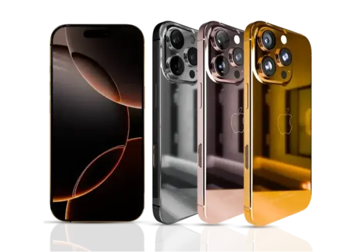24K Gold iPhone 17 Pro Max | Luxury Gold iPhone by Goldgenie®